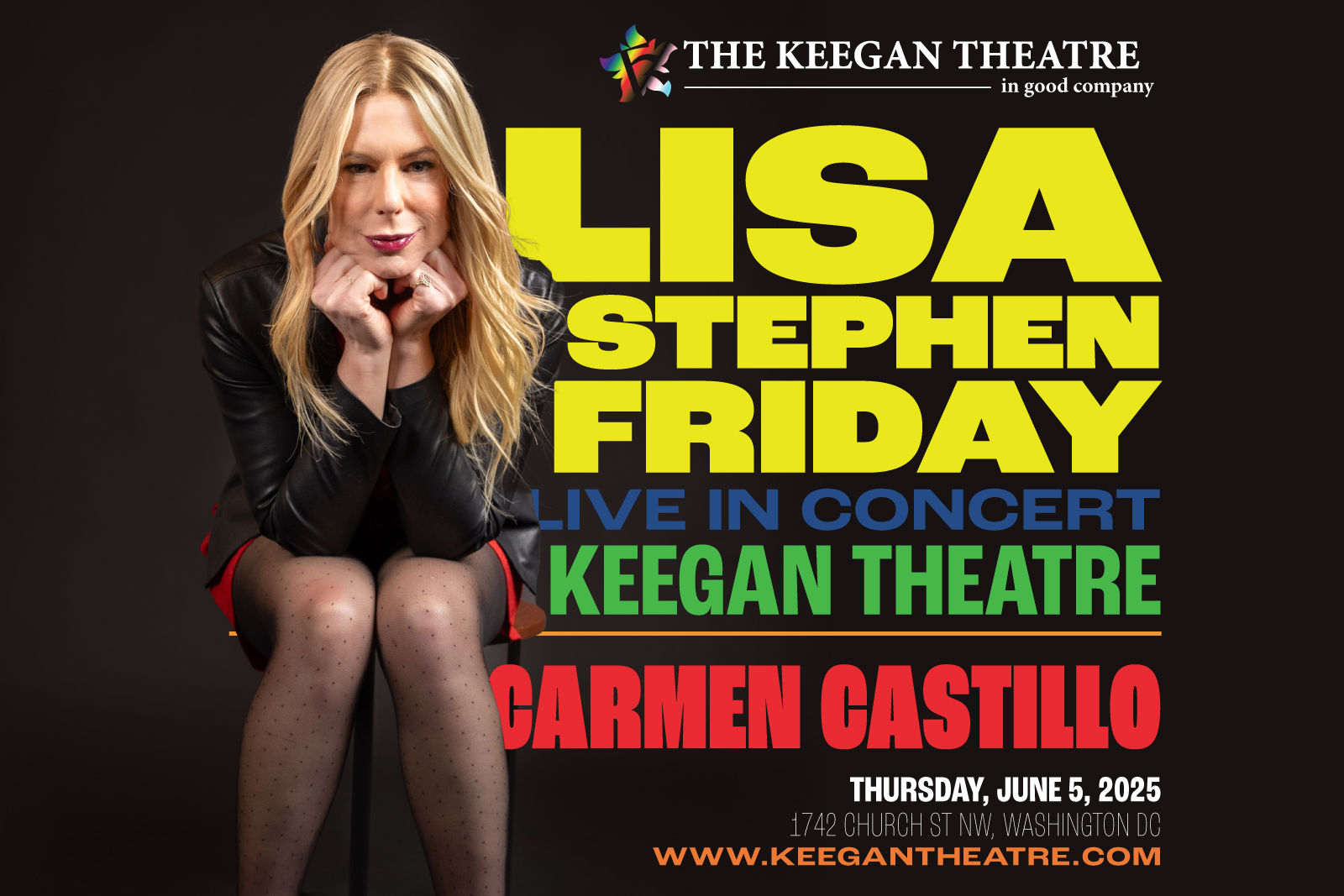 Lisa Stephen Friday in Concert: Celebrating Pride - The Keegan Theatre